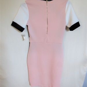 Alt.B | Dresses | Pink Black And White Colorblock Dress | Poshmark